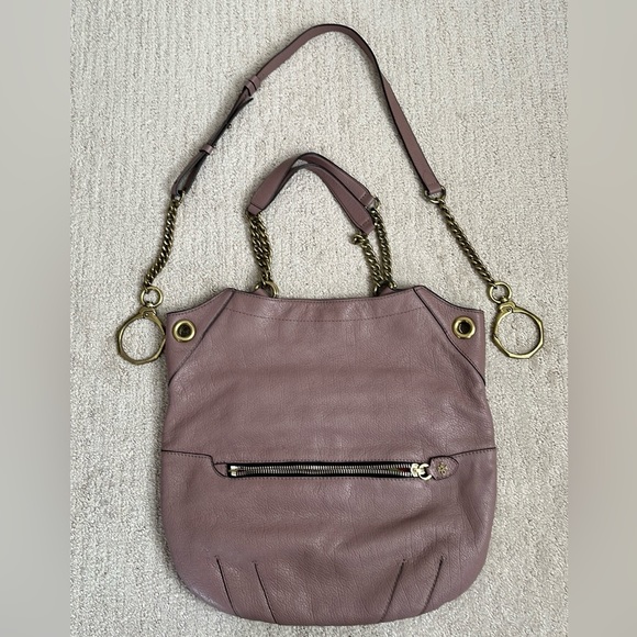 orYANY | Bags | Oryany Selina Dusty Rose Leather Convertible Chained ...